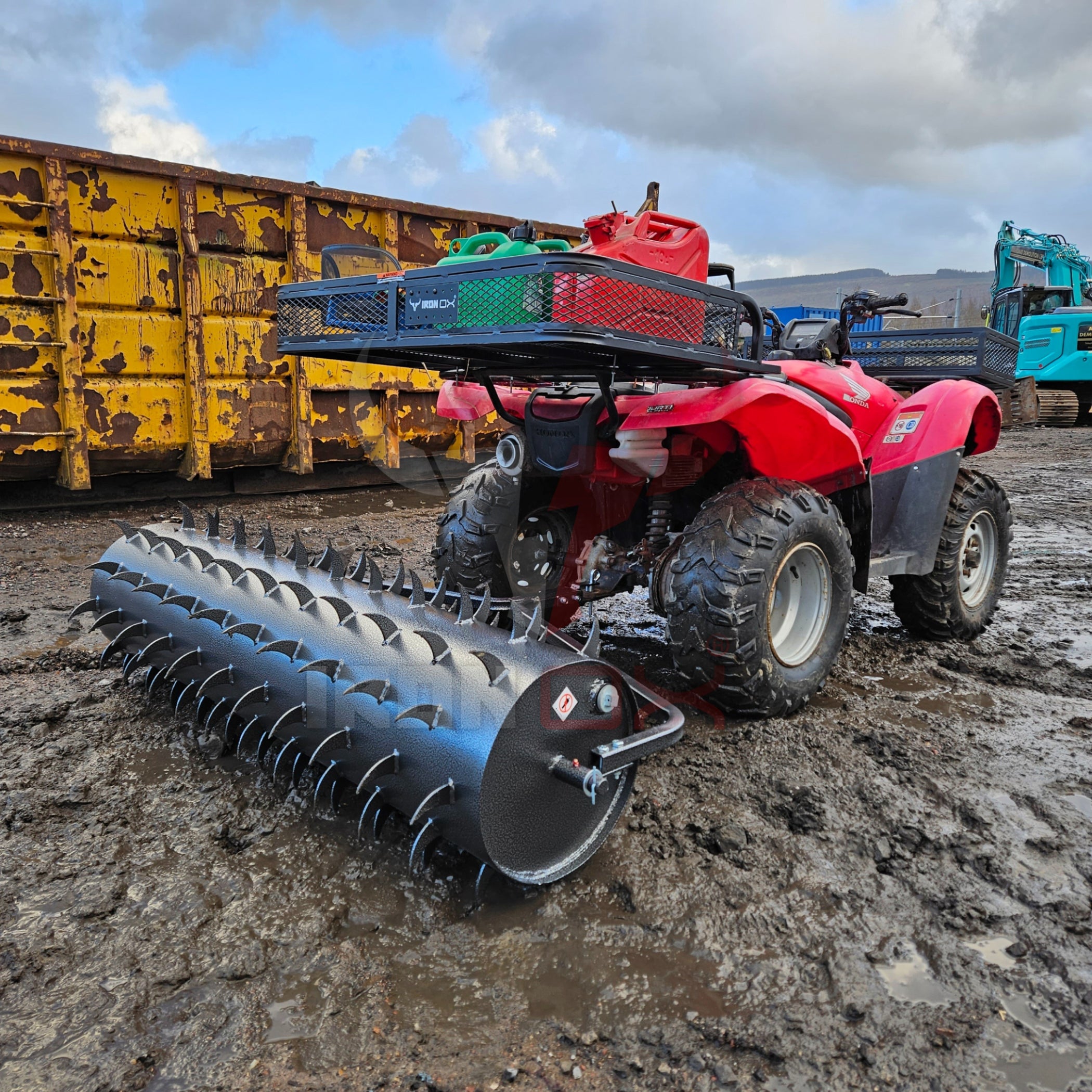 Towable Spiked Roller Aerator 60" Wide — IRON OX